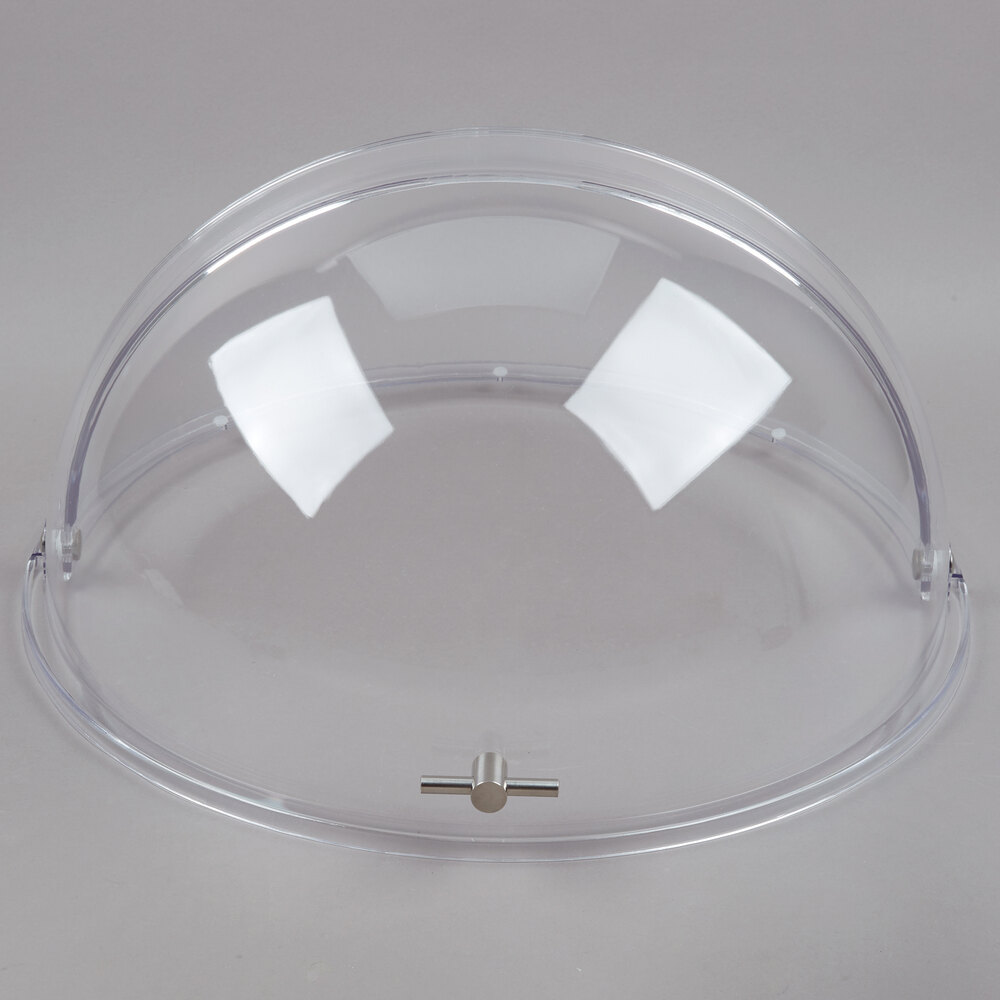 TableCraft PC2 Round Polycarbonate Roll Top Lid - 19" x 10"