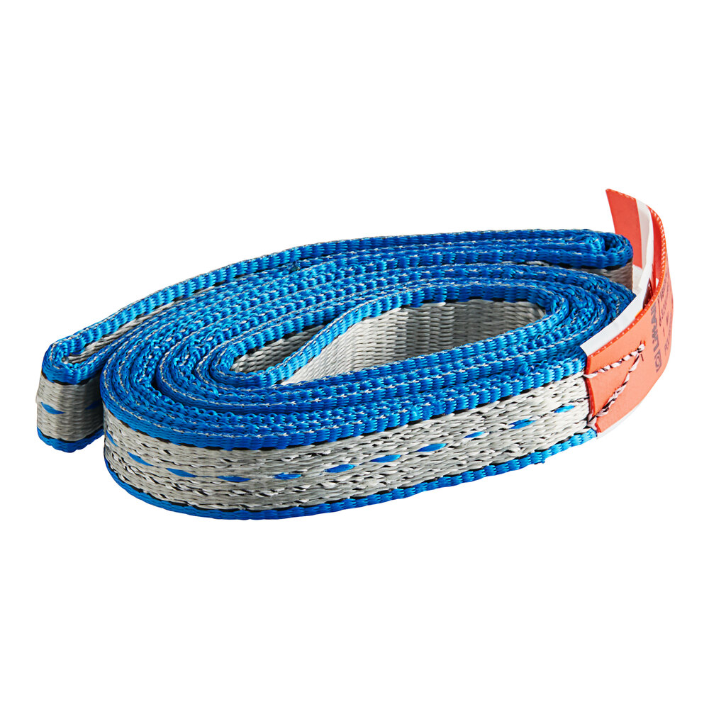 Lift-All Tuff-Edge III 1" x 4' 2-Ply Flat Eye & Eye Polyester Web Sling ...