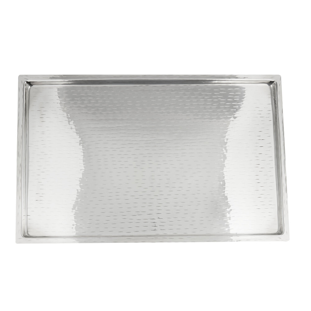 TableCraft RPD2415 Remington Rectangular Stainless Steel Tray - 23 1/4 ...