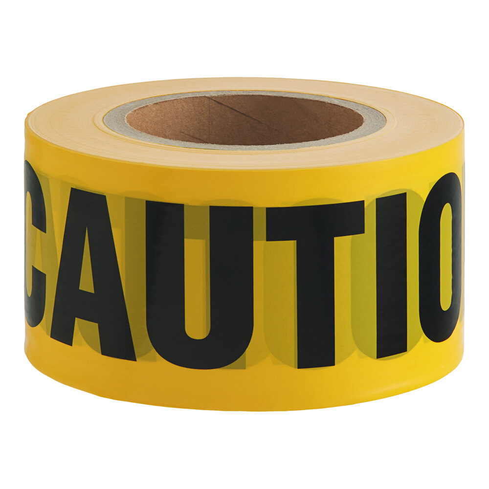 Xpose Safety 3" x 1000' Yellow / Black Industrial Grade "Caution ...