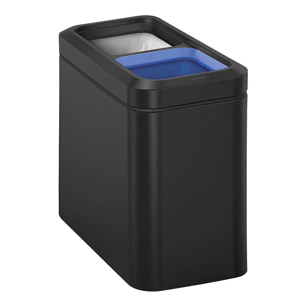 simplehuman CW2105 5.3 Gallon / 20 Liter Matte Black Stainless Steel ...