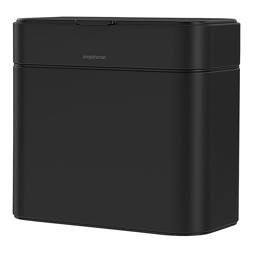 simplehuman CW1647 1 Gallon / 4 Liter Matte Black Steel Compost Caddy
