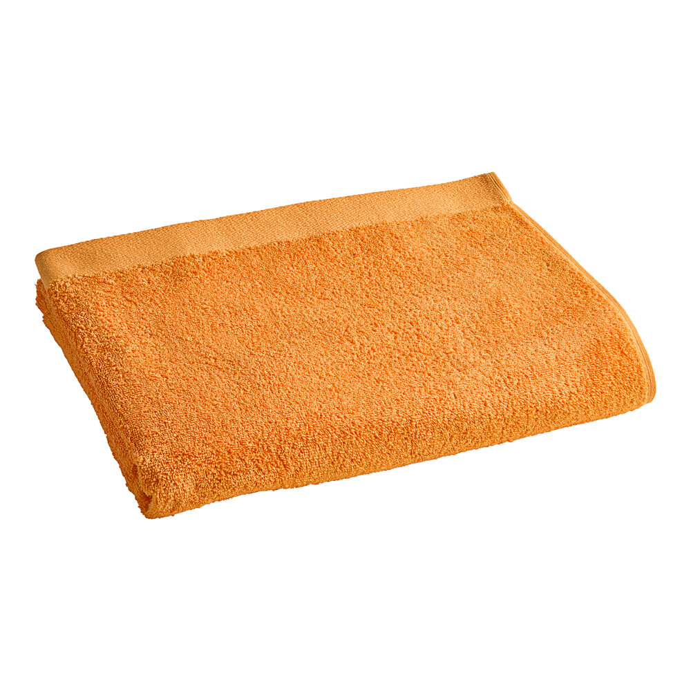 Oxford Premium 32" x 66" Orange 100% Ringspun Cotton Pool Towel 18.5 lb ...