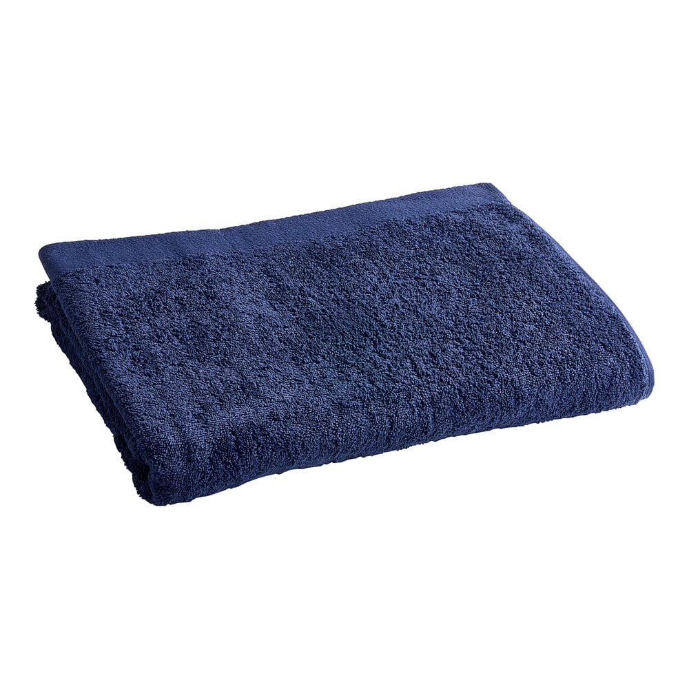 Oxford Premium 32" x 66" Navy Blue 100% Ringspun Cotton Pool Towel 18.5 ...