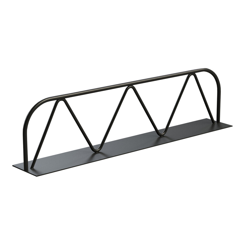 Borray Manufacturer Inc. 18" x 2" x 4" Black Shelf Divider for 48" x 18 ...