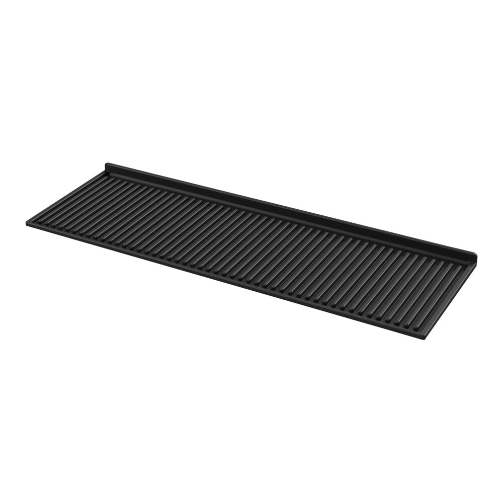 Borray Manufacturer Inc. 48" x 15 1/2" x 2 1/2" Black ABS Meat Shelf ...
