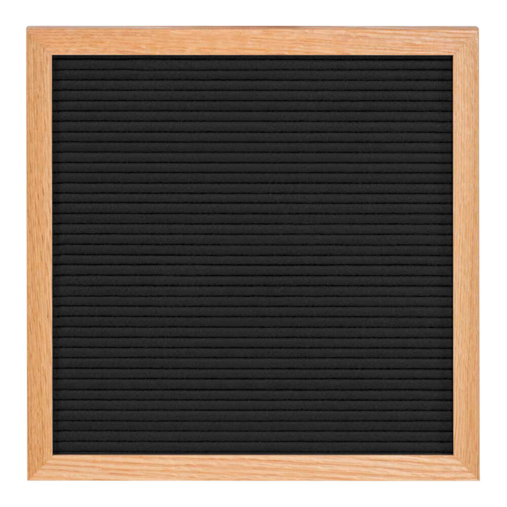 United Visual Products 12" x 12" Black Countertop Menu Letterboard with ...