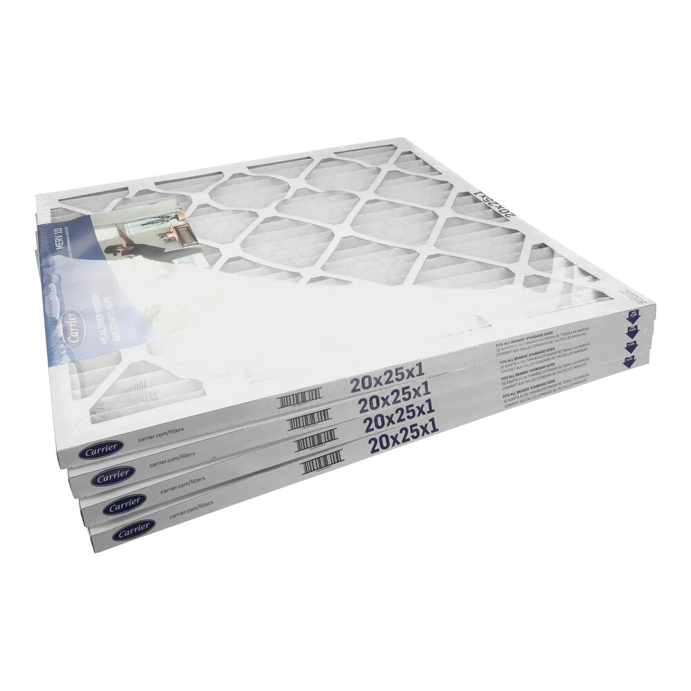 Carrier 20X25X1-M10-C-P4 Merv 10 1" Filter Pack - 4/Pack