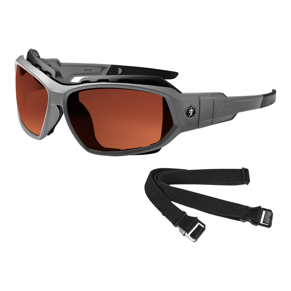 Ergodyne Skullerz LOKI Polarized Convertible Safety Spoggles with ...