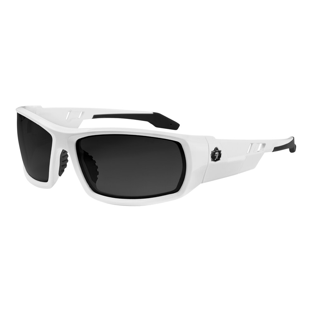 Ergodyne Skullerz ODIN Safety Glasses with White Frame and Polarized ...