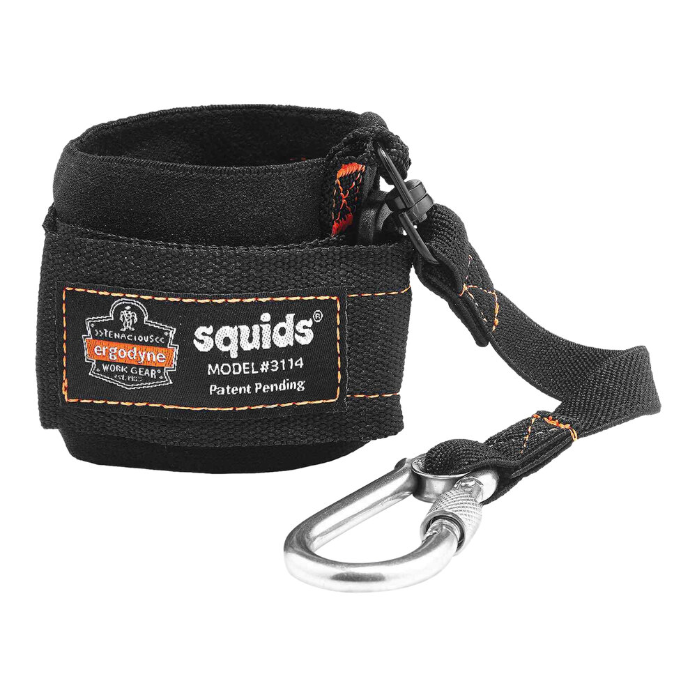Ergodyne Squids 3114 Black 3 lb. Pull-On Wrist Tool Lanyard with ...
