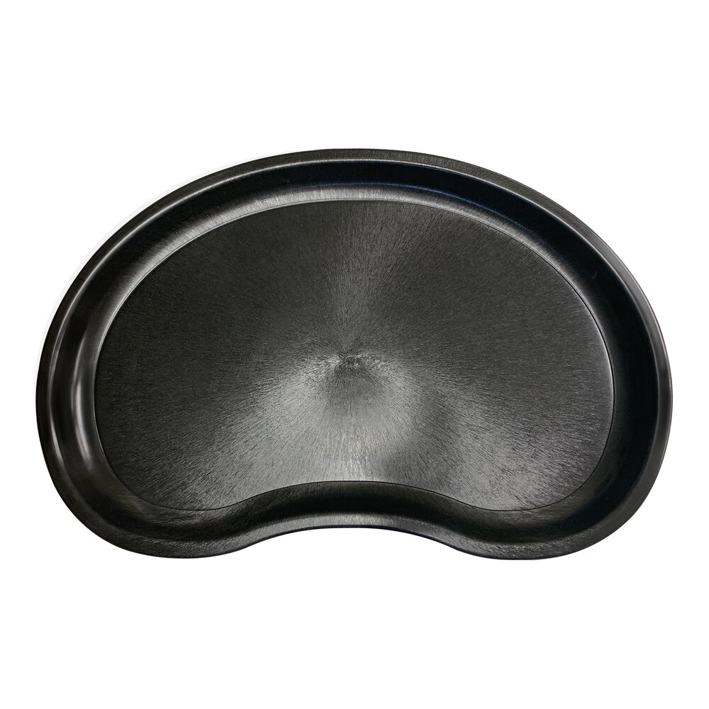 HS Inc. 28 3/4" x 18 3/4" Black Bean Curved Plastic Sheet Tray HS1078 ...