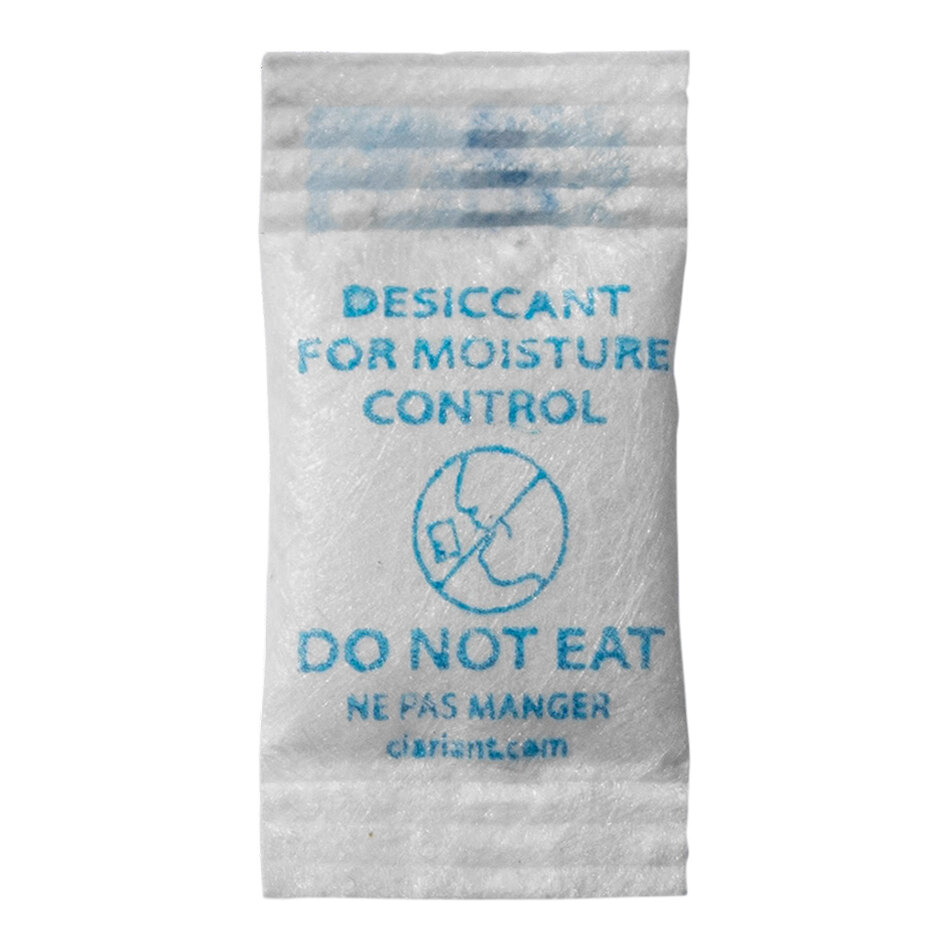 Clariant Sorb-It 1/2 Gram Desiccant Silica Packet - 6000/Case