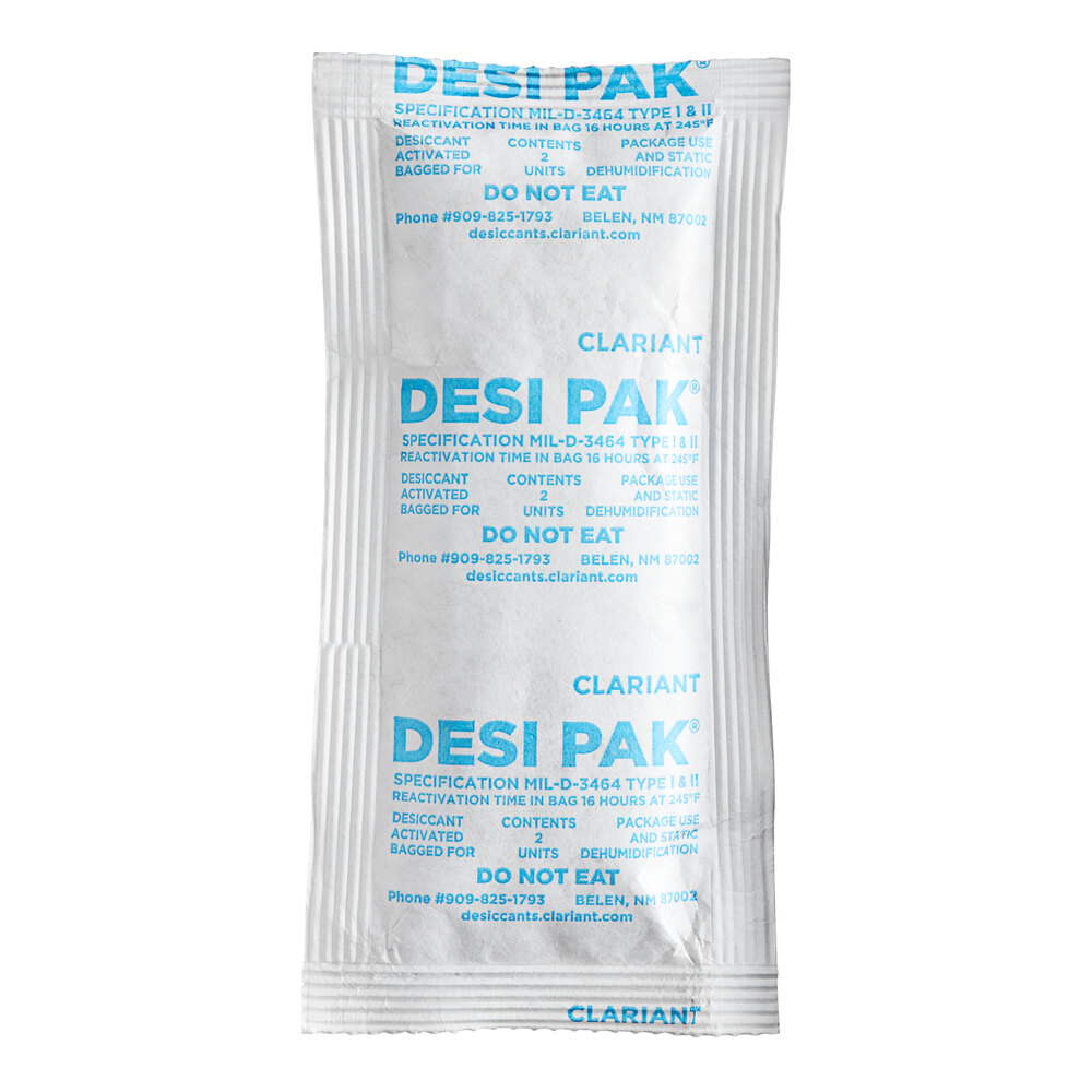 Clariant Desi Pak 2 Unit (66 Gram) Desiccant Bentonite Clay Packet ...