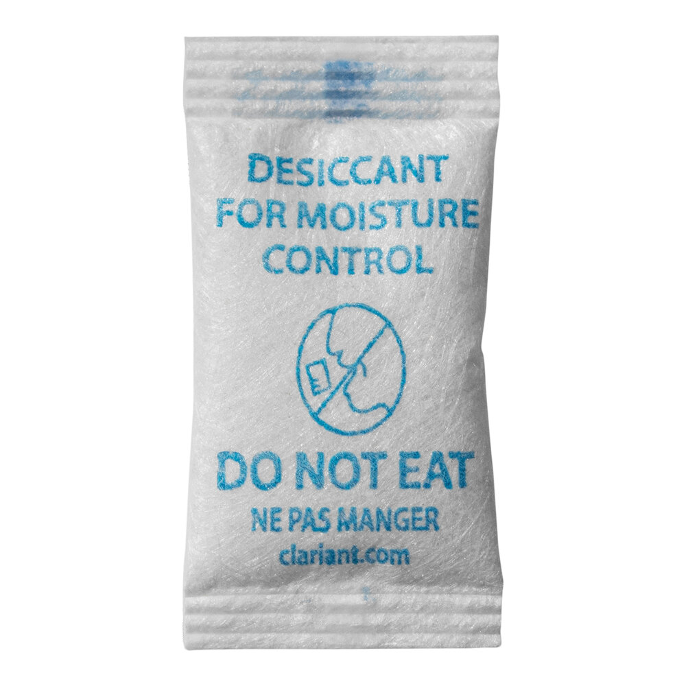 Clariant Sorb-It 3 Gram Desiccant Silica Packet - 2000/Case