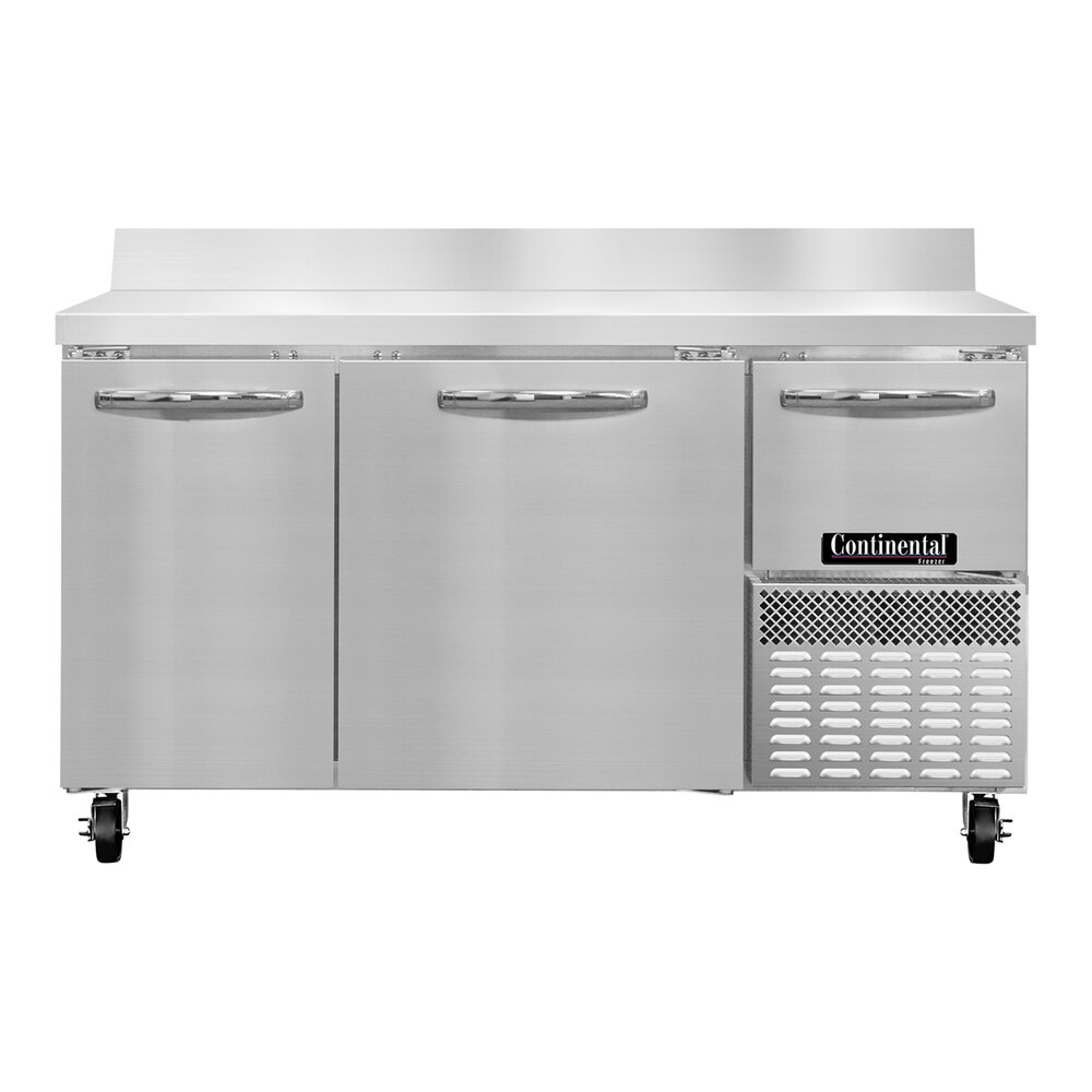 Continental Refrigerator FA60NBS 60" Extra-Deep Worktop Freezer with ...