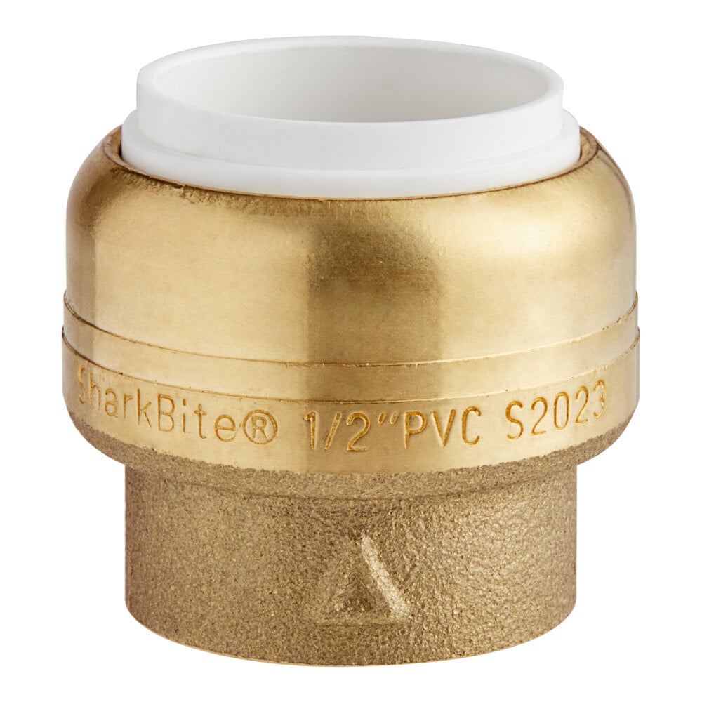 SharkBite™ UIP514 1/2" Brass Push-To-Connect PVC End Cap