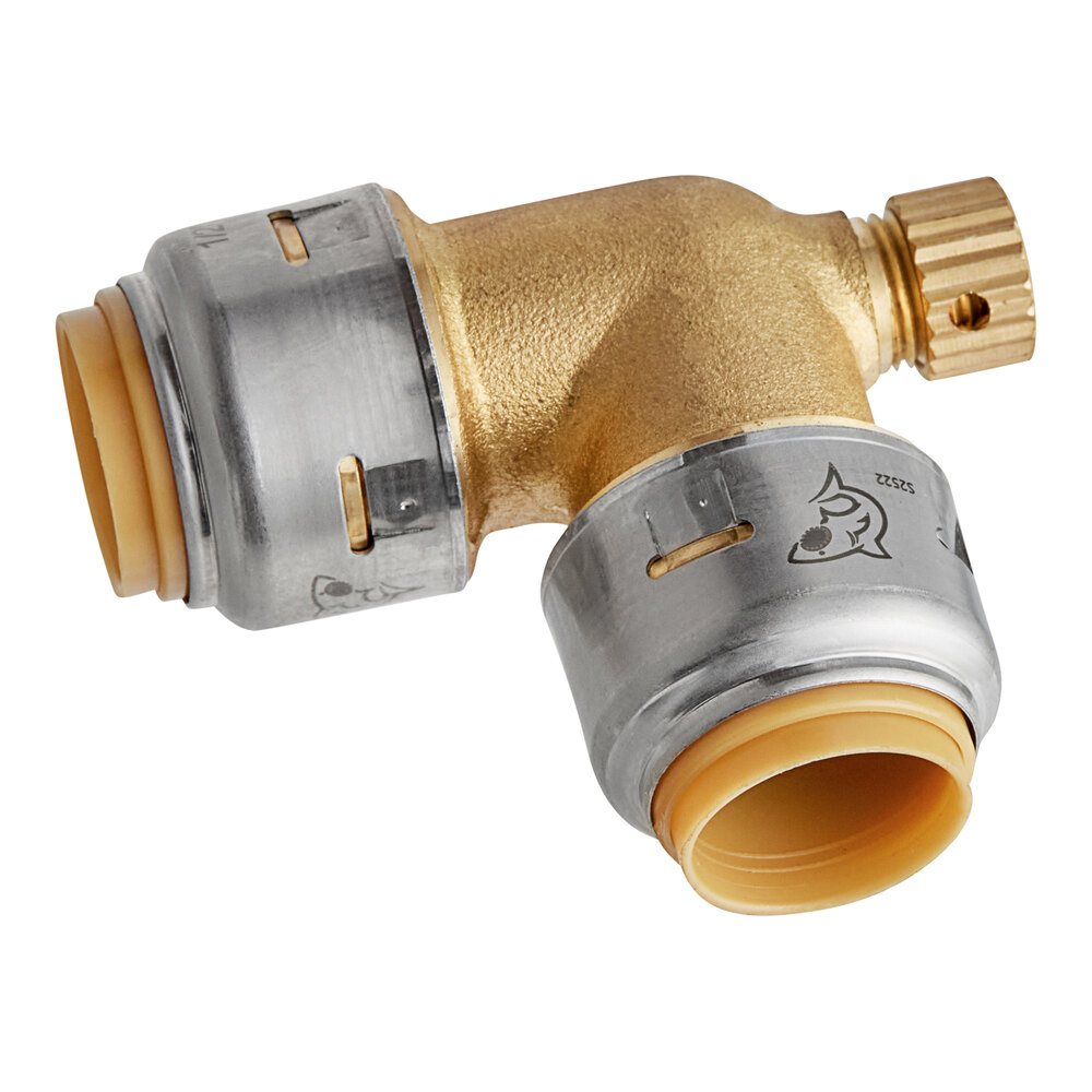 SharkBite Max™ UR5248 1/2" x 1/2" Brass Push-To-Connect 90 Degree Elbow ...