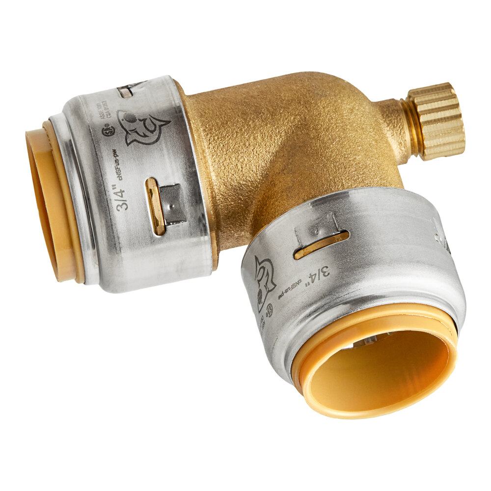 SharkBite Max™ UR5256 3/4" x 3/4" Brass Push-To-Connect 90 Degree Elbow ...