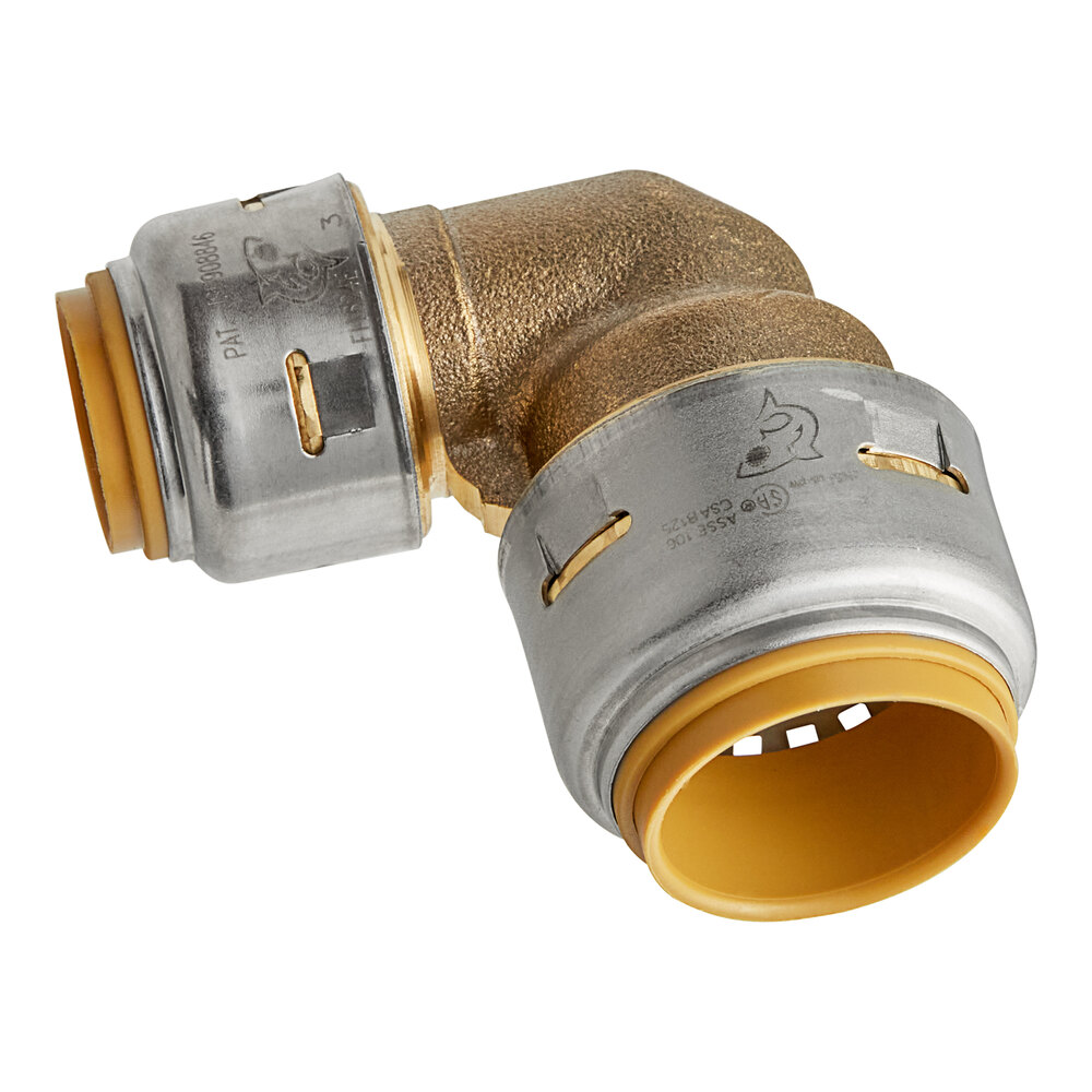 SharkBite Max™ UR274 3/4" x 1/2" Brass Push-To-Connect 90 Degree Reducing Elbow