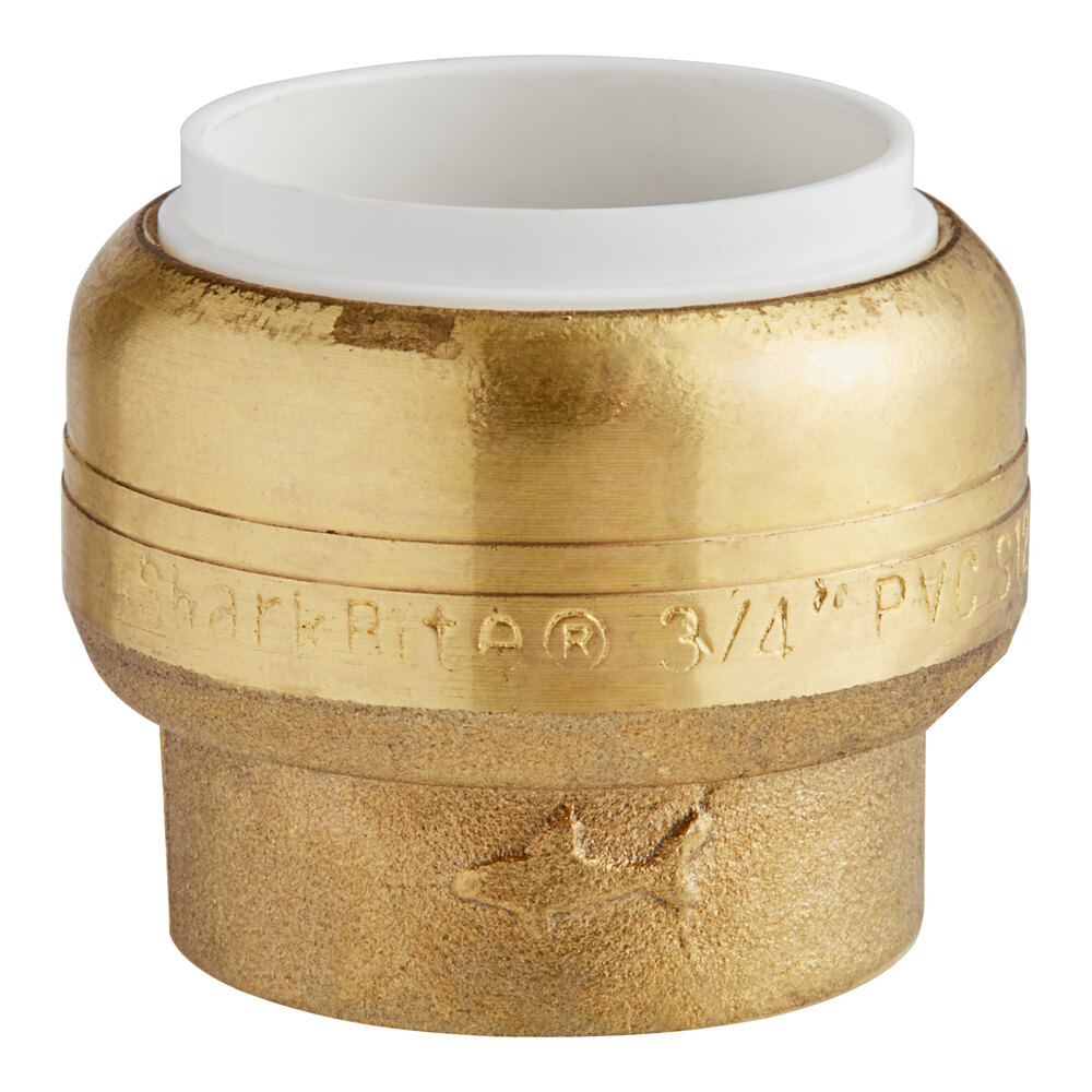 SharkBite™ UIP518 3/4" Brass Push-To-Connect PVC End Cap