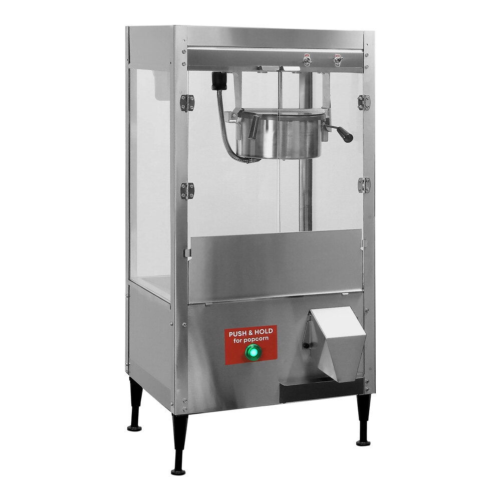 Paragon 1108180 8 oz. Auto Serve Popcorn Machine with Front Access Doors