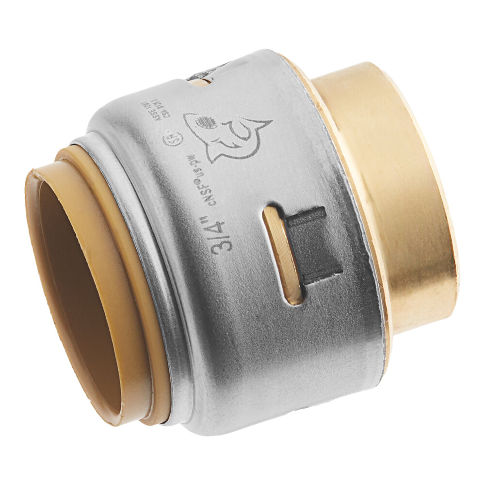 SharkBite Max™ UR518 3/4" Brass Push-To-Connect End Cap