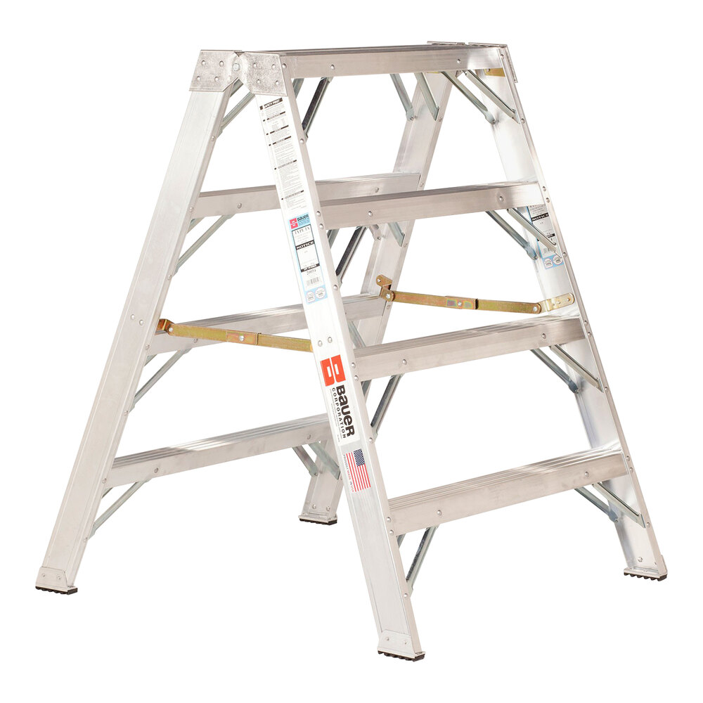 Bauer Corporation 200 Series Type 1A 36" Aluminum 2-Way Sawhorse Ladder ...