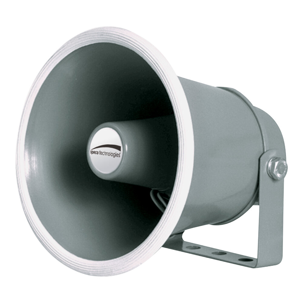 Speco Technologies 6" Gray / White 4 Ohm Outdoor PA Horn Speaker SPC104 ...