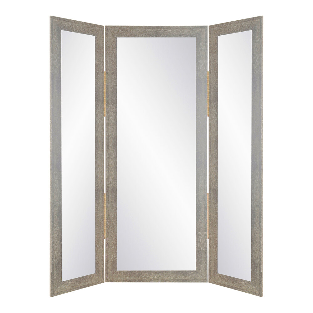 BrandtWorks 64" x 71" Sage Trifold Dressing Mirror