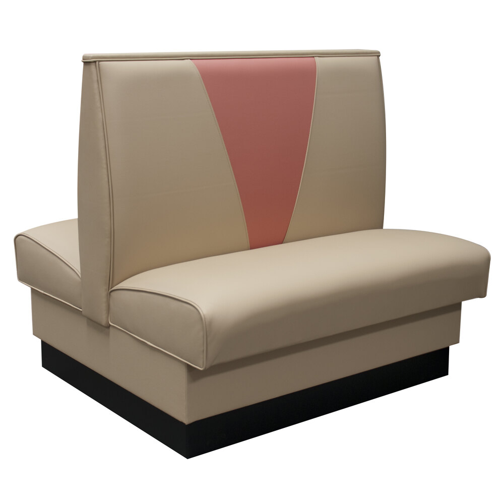 American Tables & Seating 46" Long Double V Shape Back Booth - 42" High