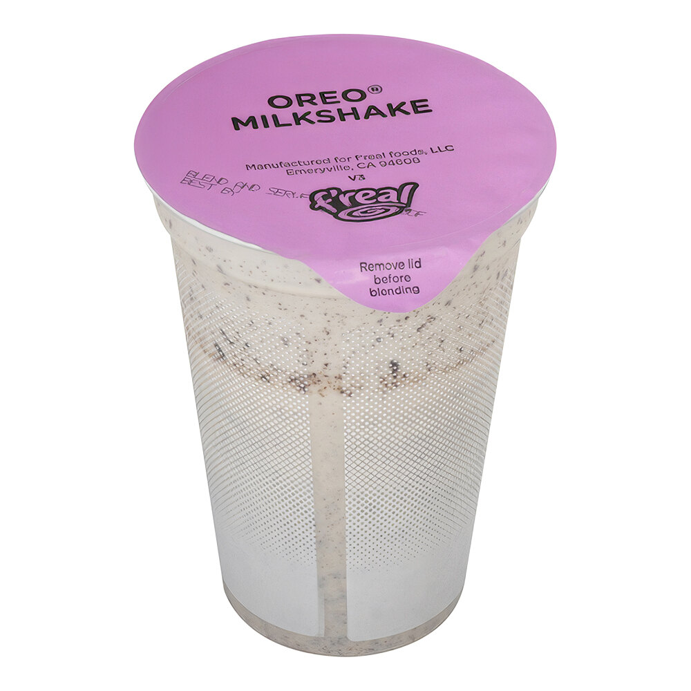 f'real Made to Order Oreo® Cookies and Cream Milkshake 10 fl. oz. - 12/Case