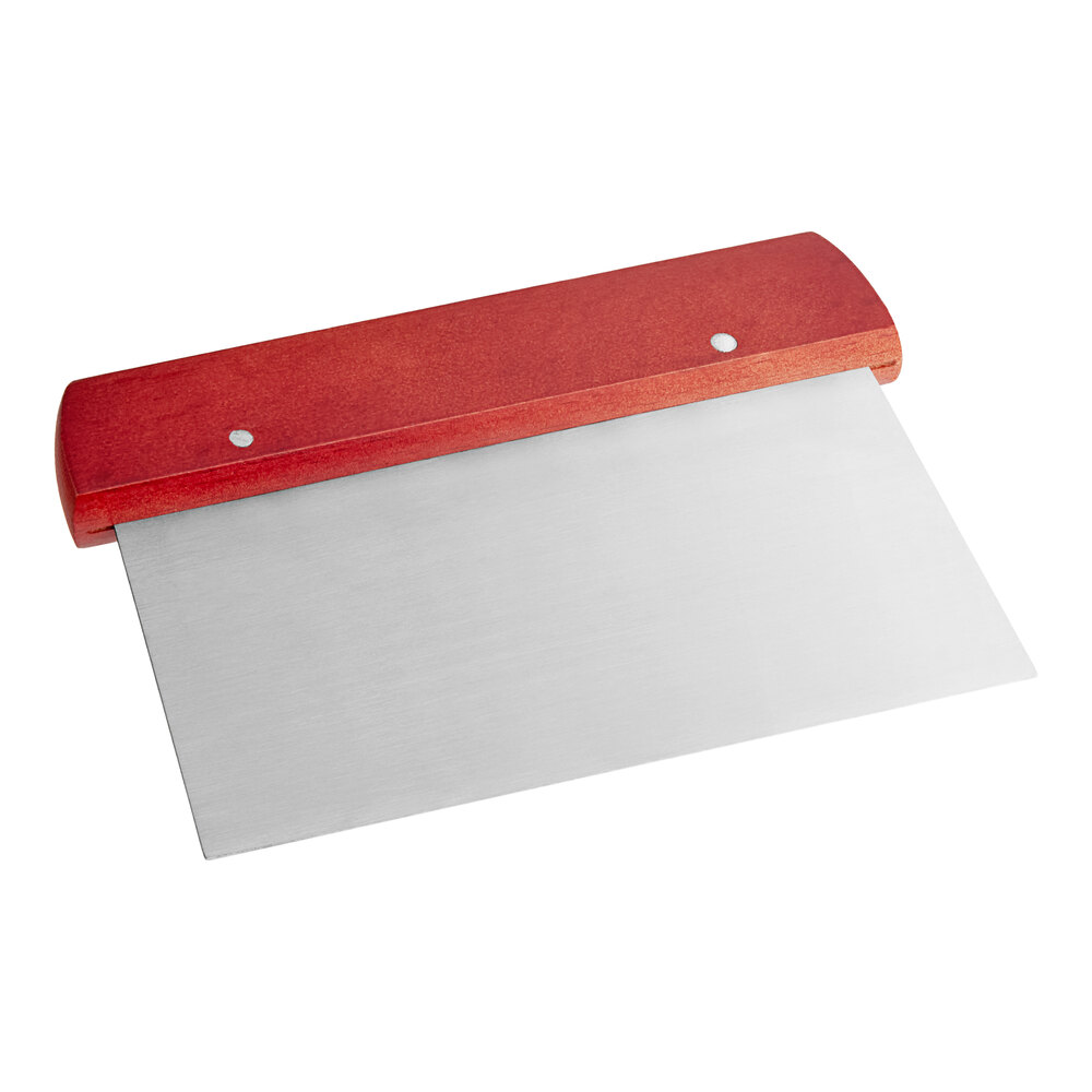 Choice 5 7/8" x 4 1/2" Stainless Steel Dough Cutter / Bench Scraper ...