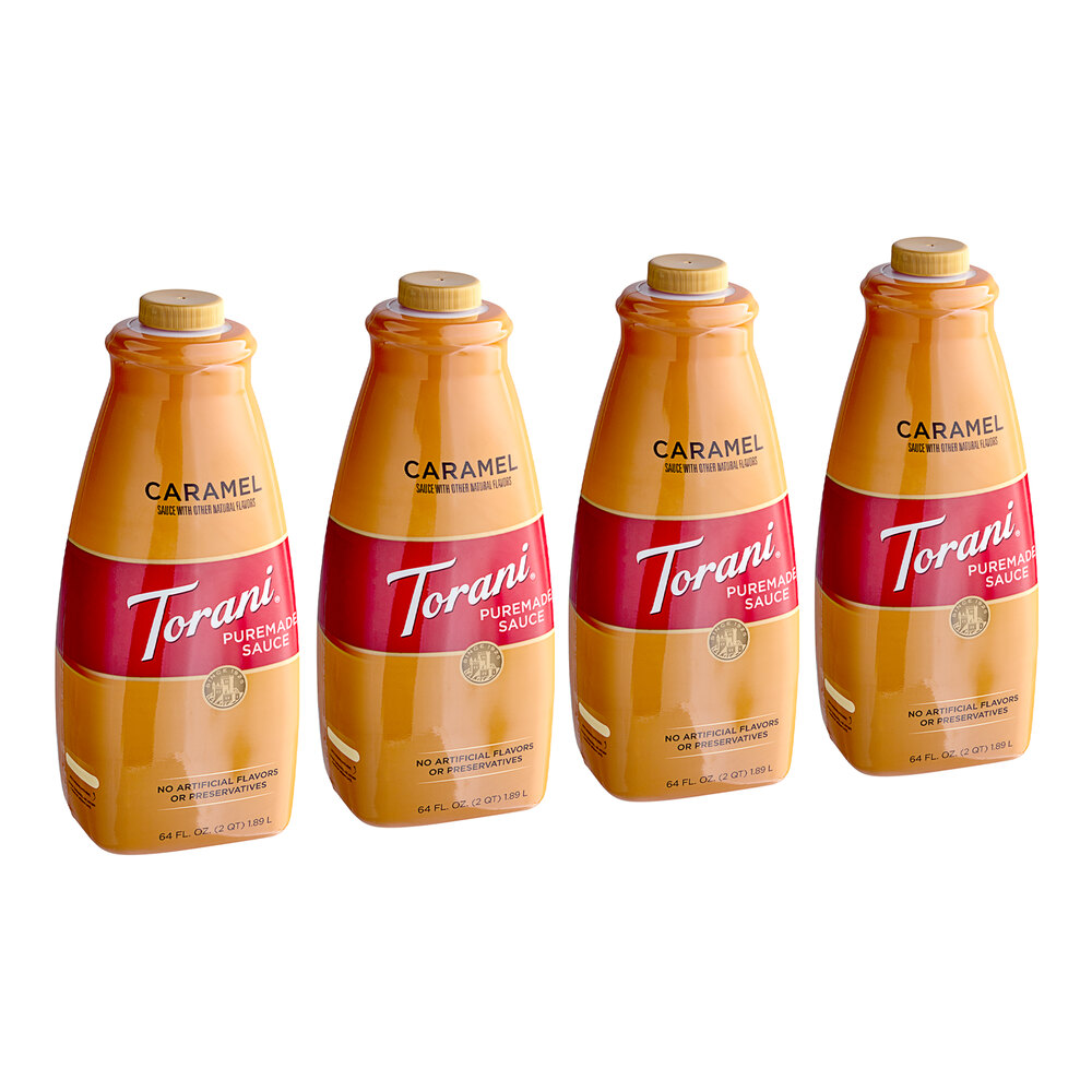 Torani Puremade Caramel Flavoring Sauce 64 fl. oz. - 4/Case