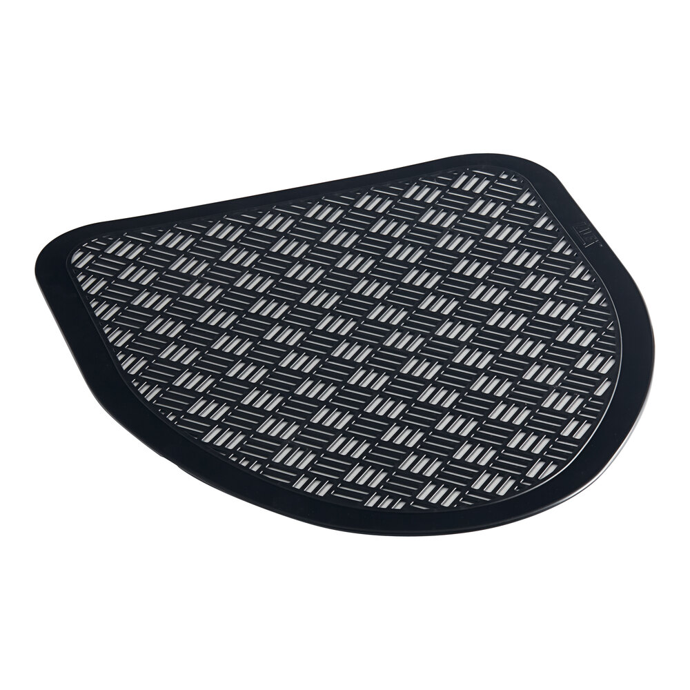 Lavex Black Disposable Urinal Floor Mat - 6/Case