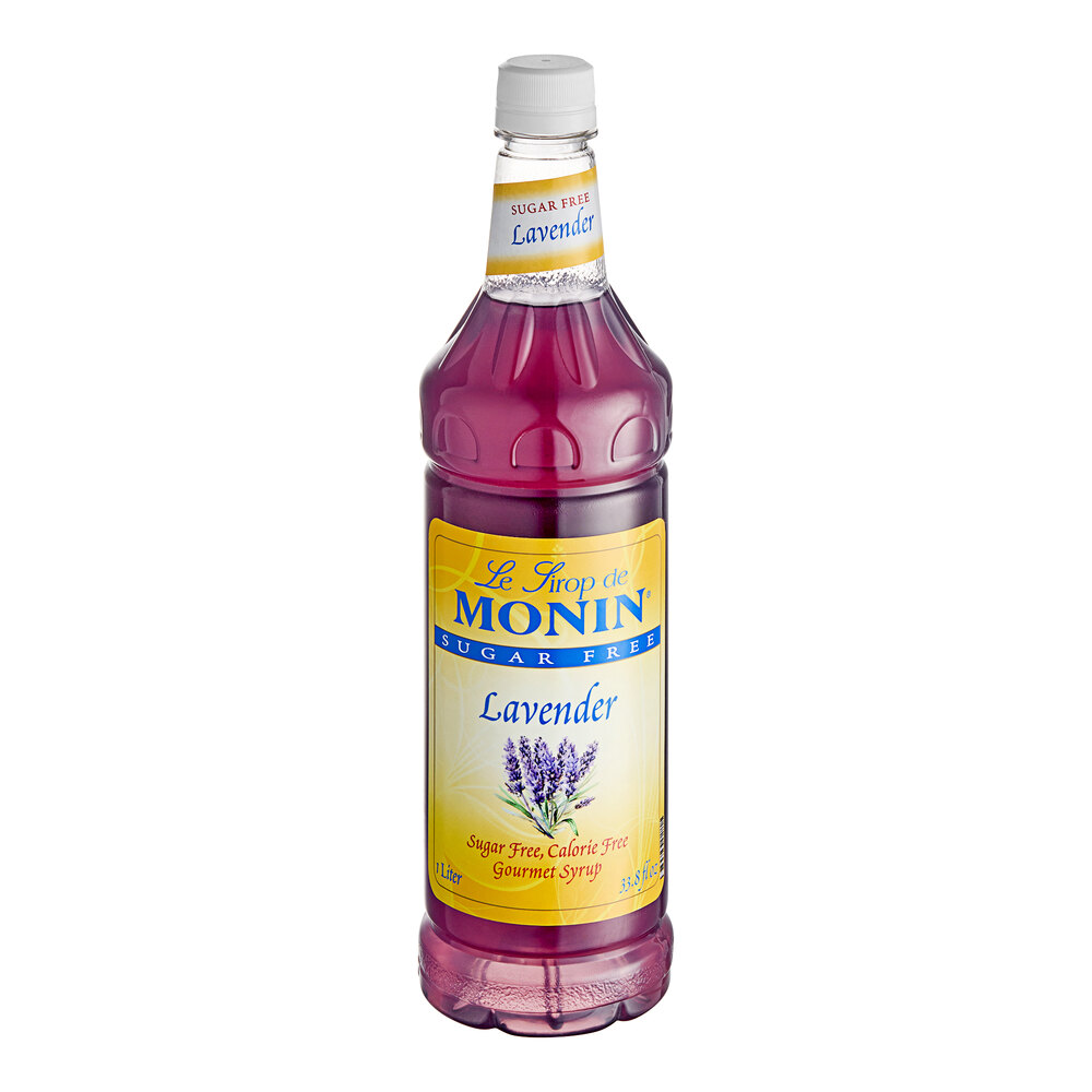 Monin Sugar-Free Lavender Flavoring Syrup 1 Liter