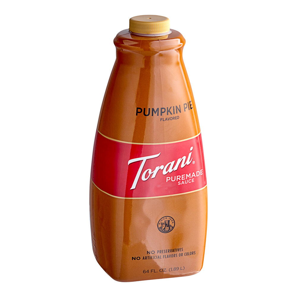 Torani Puremade Pumpkin Pie Flavoring Sauce 64 fl. oz. - 4/Case