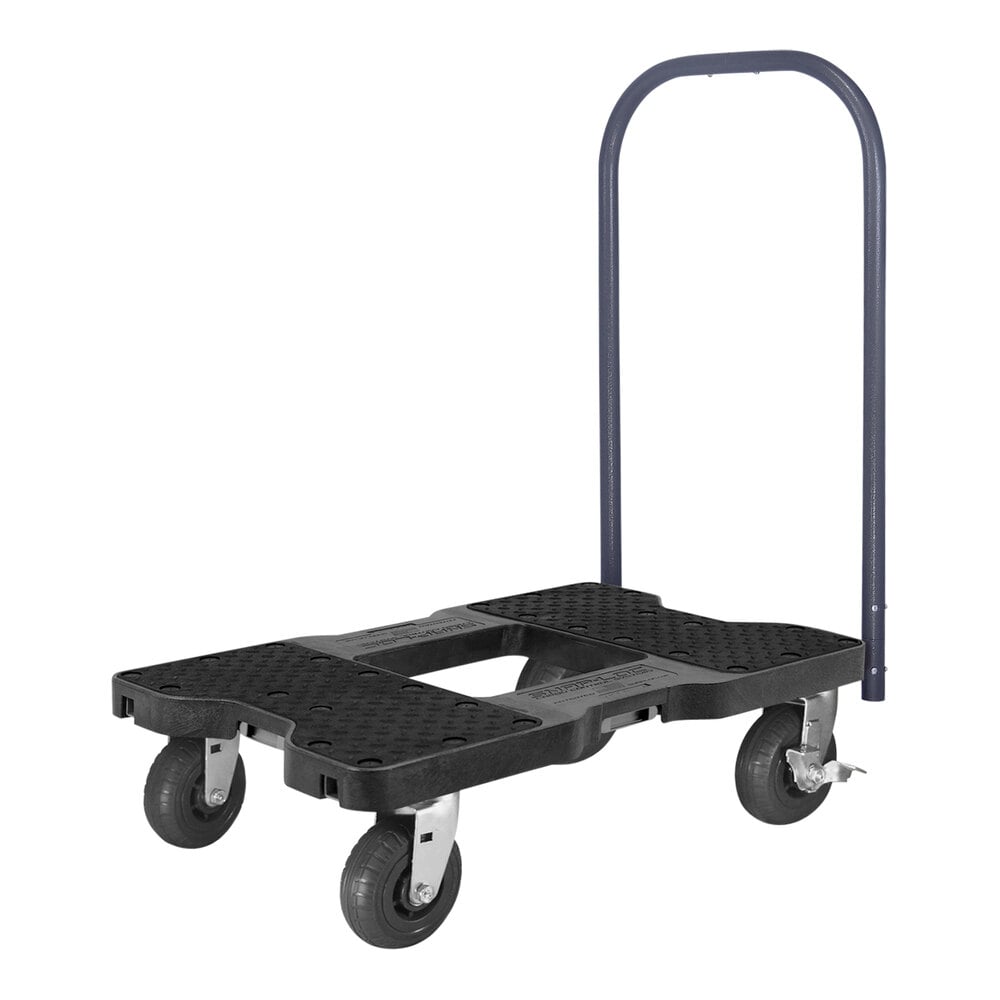 Snap-Loc E-Track Extreme-Duty 1,600 lb. Black Push Cart Dolly SL1600P6B