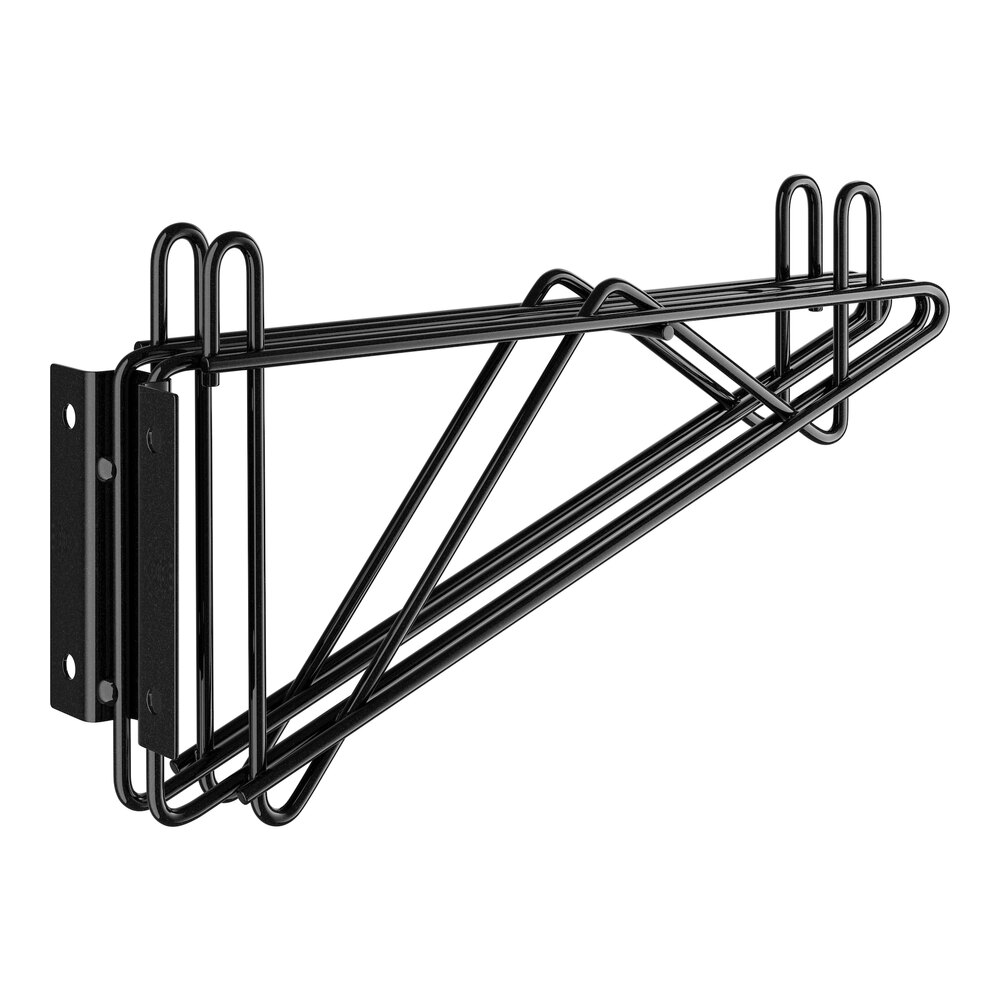 Regency 12" Deep Double Wall-Mount Bracket for Adjoining Black Epoxy ...