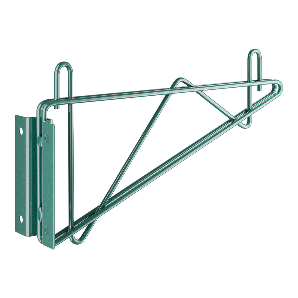 Regency 12" Deep Wall-Mount Bracket for Green Epoxy Wire Shelving - 2/Case