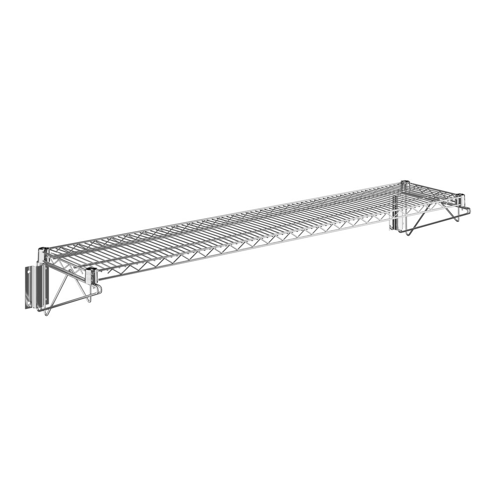 Regency 12" x 60" Chrome Wall-Mount Wire Shelf