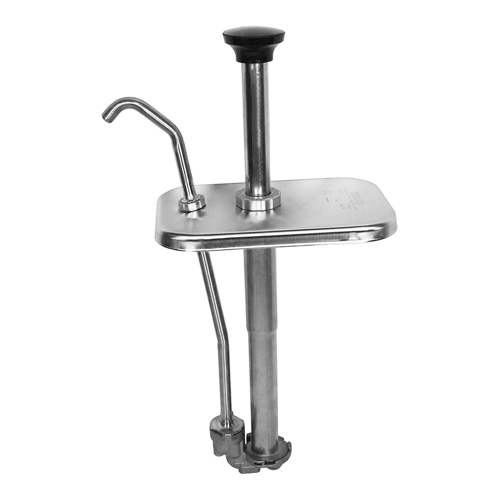 Server 1 oz. Stainless Steel Angled Thin Condiment Fountainette Pump ...