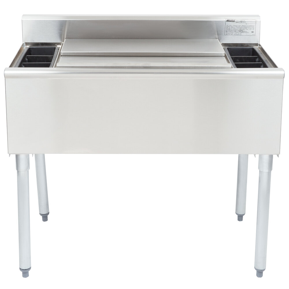 Eagle Group B3CT-16D-22 36" Underbar Cocktail / Ice Bin with Eight ...