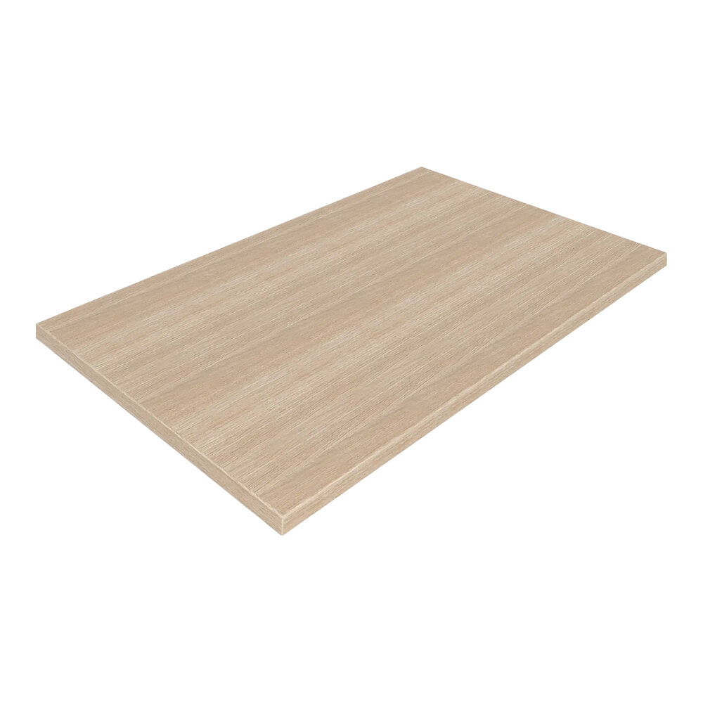 Econoco Premium 21 3/4" x 15 1/2" Raw Oak Woodgrain Melamine Shelf for ...