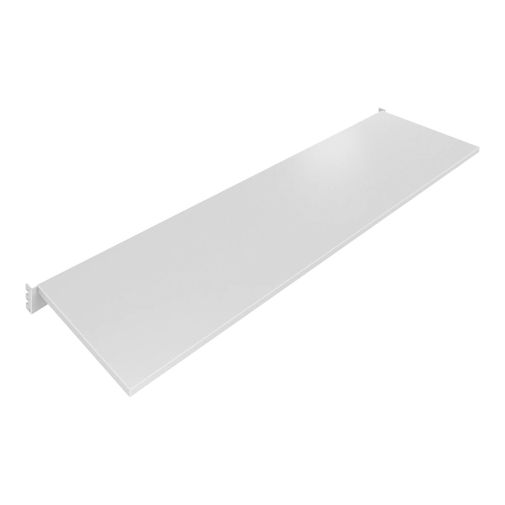 Econoco Aspect 45 3/4" x 14" Gloss White Metal Display Shelf for Select ...