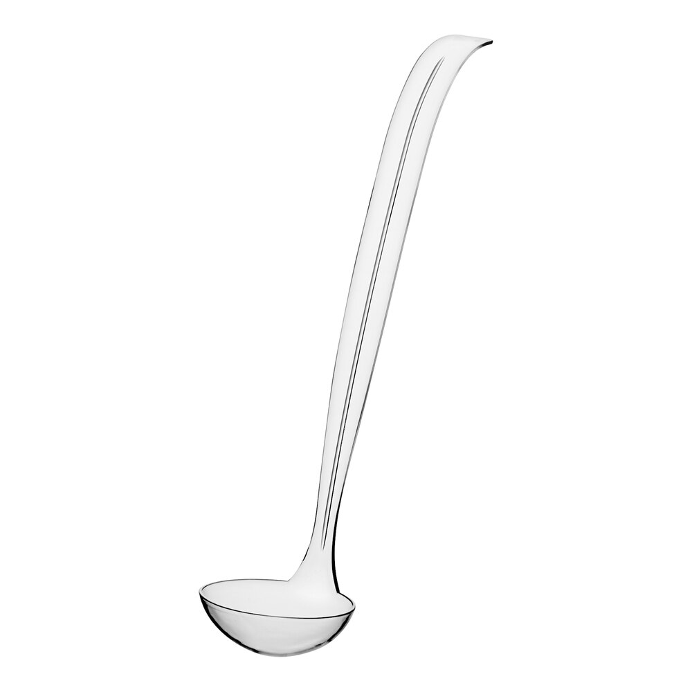 Visions 2 oz. Clear Disposable Plastic Ladle - 48/Case