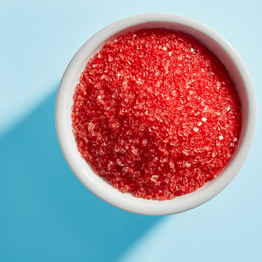 Adourne Coarse Red Sanding Sugar 10 lb.
