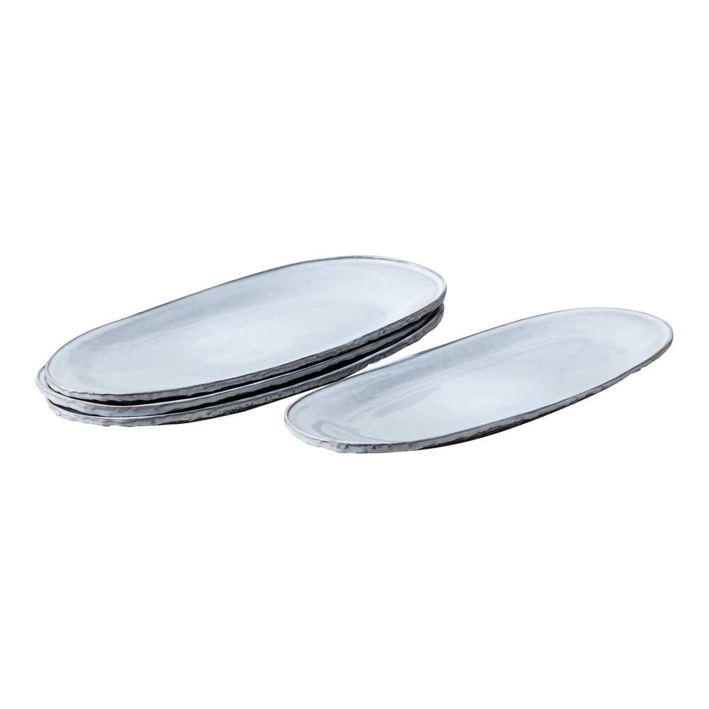 Nosse by Zwiesel Fortessa Ubuntu 12" x 5 1/8" Stone Oval Stoneware ...