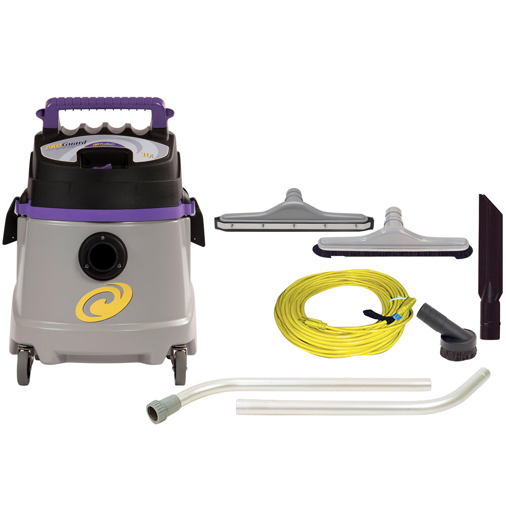ProTeam 107129 10 Gallon ProGuard 10 Wet / Dry Vacuum Cleaner with Tool ...