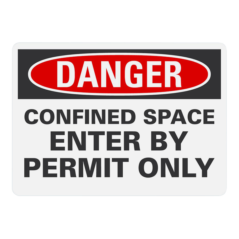 Lavex 14" x 10" Engineer-Grade Reflective Adhesive Vinyl "Danger ...